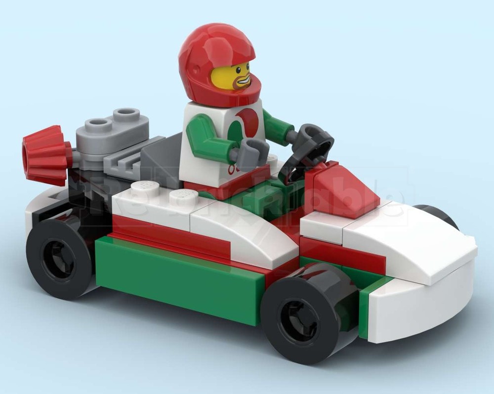 LEGO MOC Racing Driver with Kart by williweb | Rebrickable - Build with ...