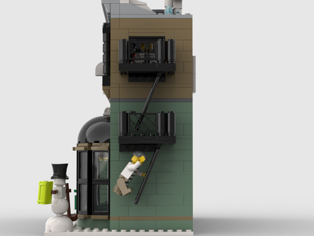 LEGO MOC Main Street Bookstore (Winter) by CareBearBrick | Rebrickable ...