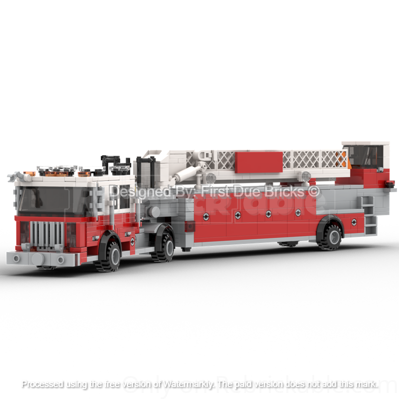 LEGO MOC American Hook and Ladder- Tiller by First Due Bricks ...