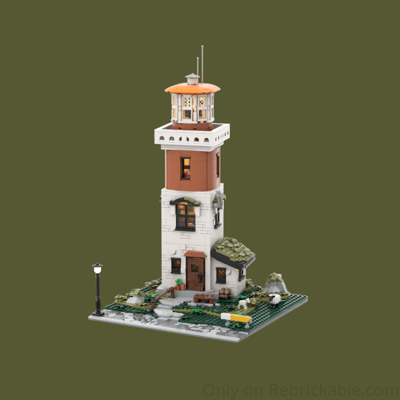 LEGO MOC Icelandic Lighthouse by rebelnili | Rebrickable - Build with LEGO