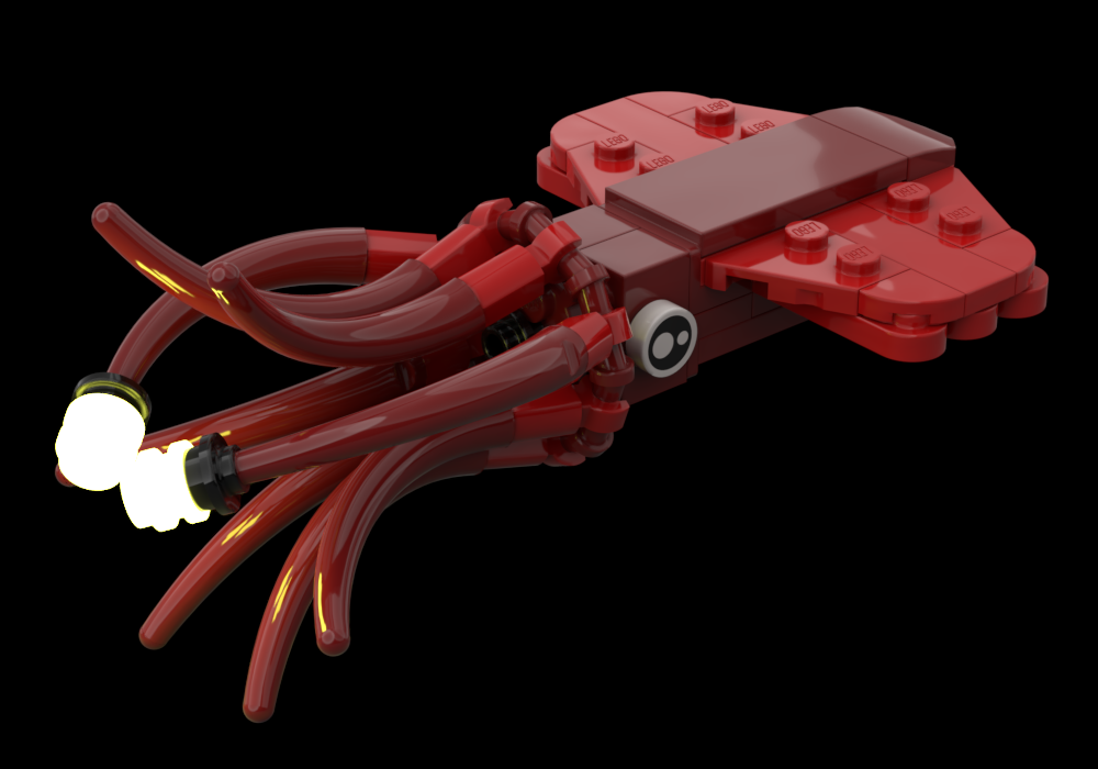 LEGO MOC Dana Octopus Squid (Taningia danae) by OrchardBuilds ...