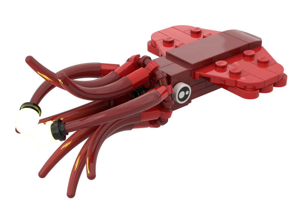 LEGO MOC-209755 Dana Octopus Squid (Taningia danae) by OrchardBuilds ...