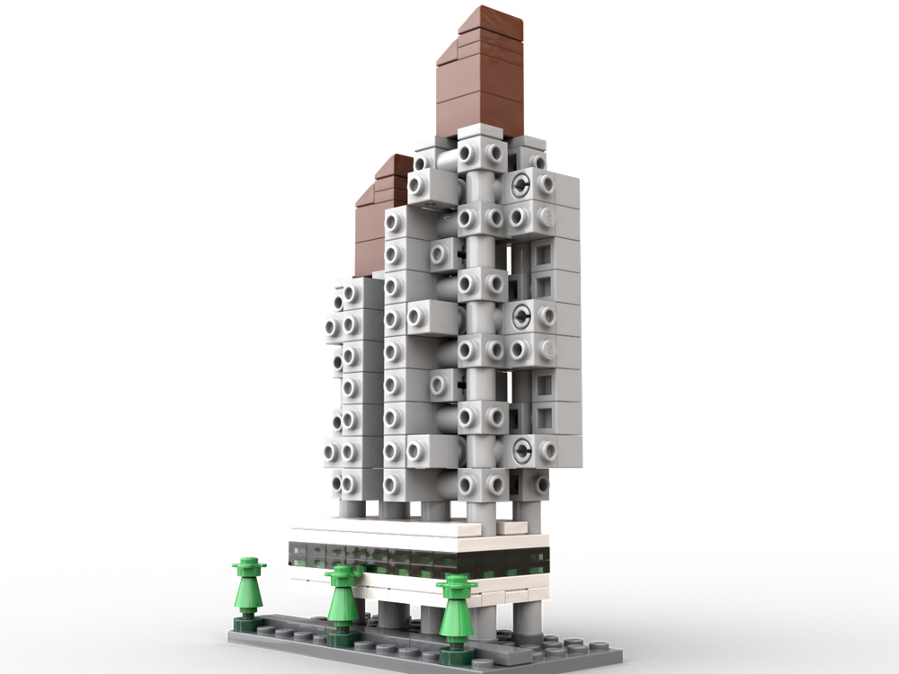 LEGO MOC Nakagin Capsule Tower - Micro by Thomus_Bean | Rebrickable ...
