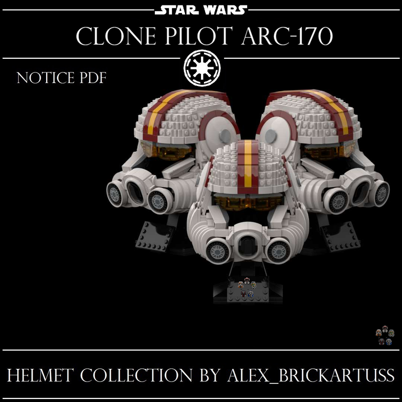 LEGO MOC Helmet Clone Pilot ARC-170 by Alex_BricKartuss | Rebrickable ...