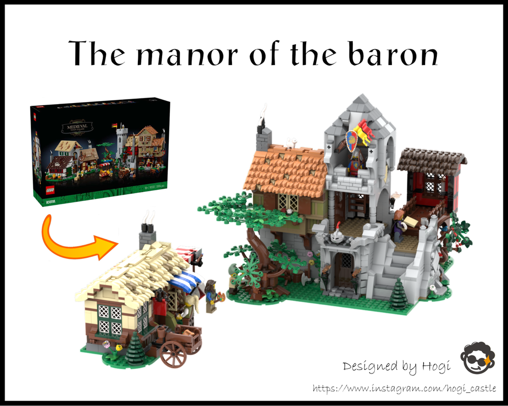 LEGO MOC The manor of the baron (10332 Alternate build) by Hogi_castle ...