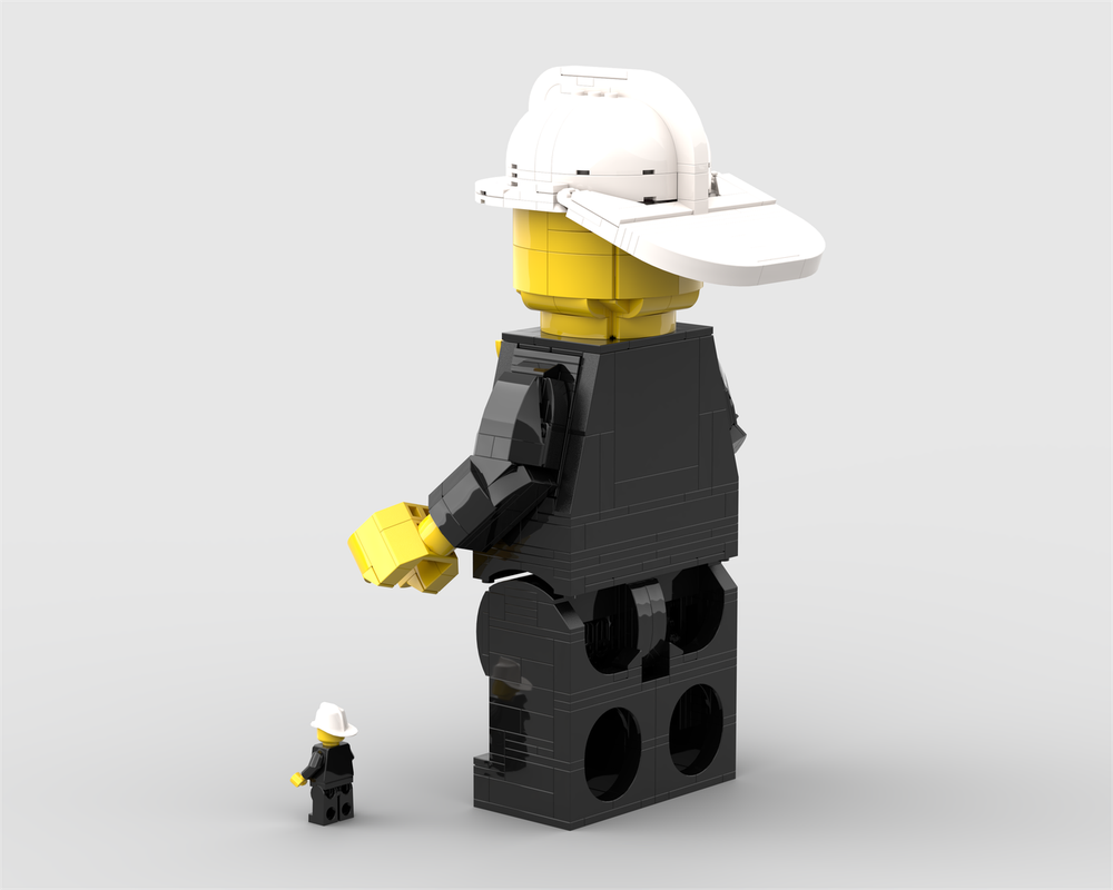 LEGO MOC-209830 Upscaled fire chief by Briquoleur | Rebrickable - Build ...