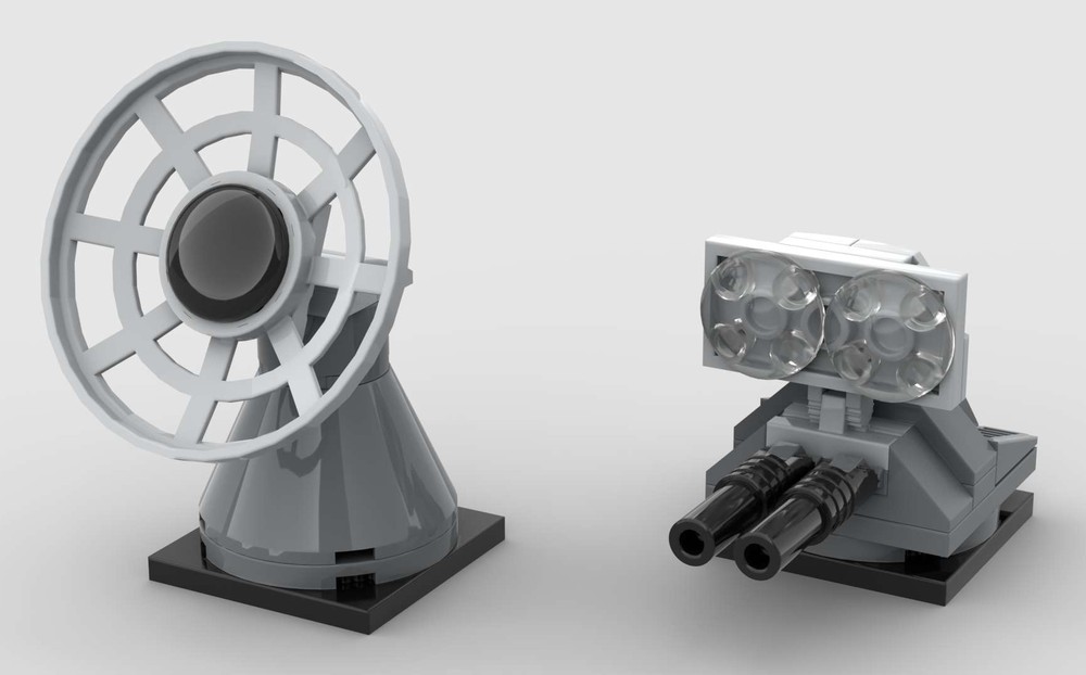 LEGO MOC Imperial Wall - Turret + Antenna by mmskywalker | Rebrickable ...
