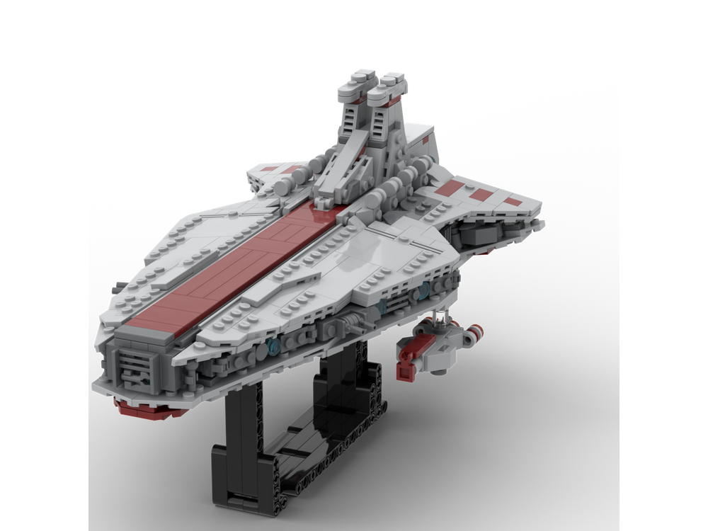 Lego Moc Micro Scale Republic Frigate By Kjaksii Rebrickable Build