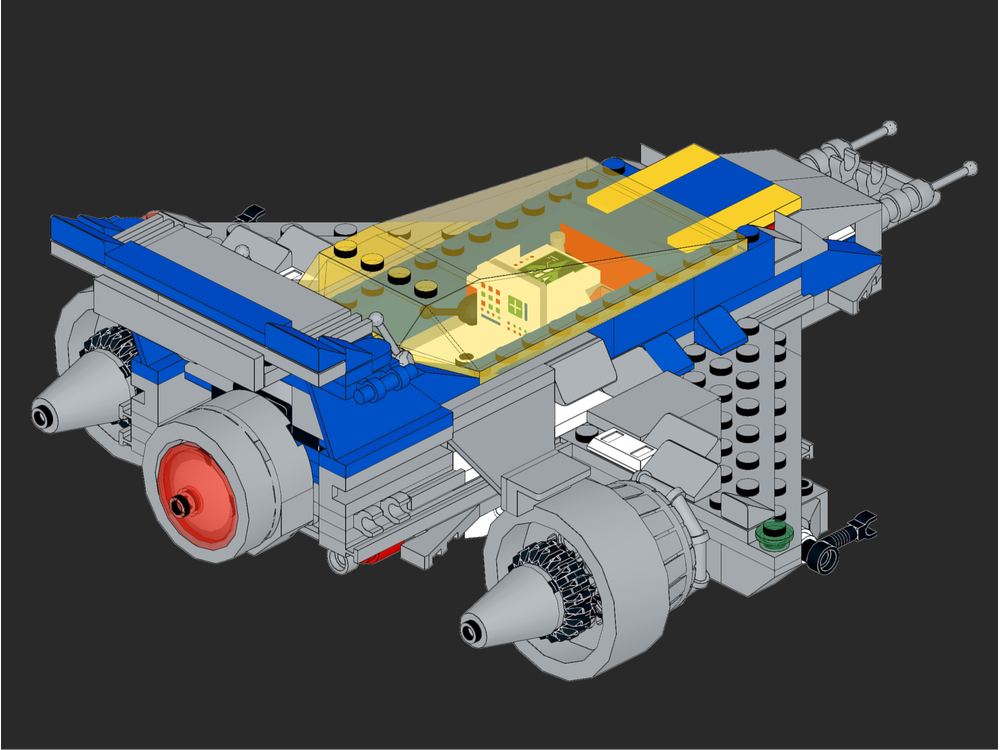 LEGO MOC 10497 Sprinter Twin Engine Add-on for B1 model by crazy8ron ...