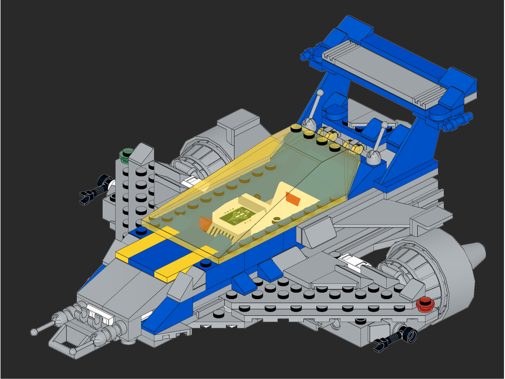 LEGO MOC 10497 Sprinter Twin Engine Add-on for B1 model by crazy8ron ...
