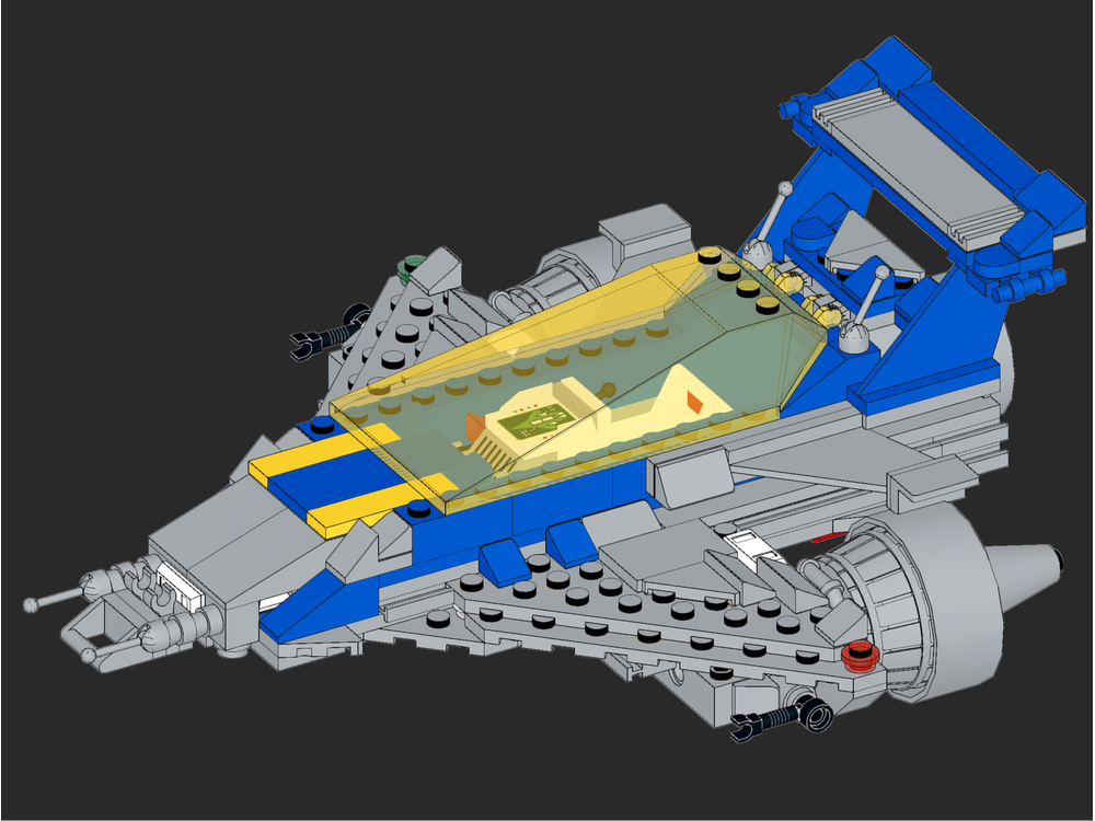 LEGO MOC 10497 Sprinter Twin Engine Add-on for B1 model by crazy8ron ...