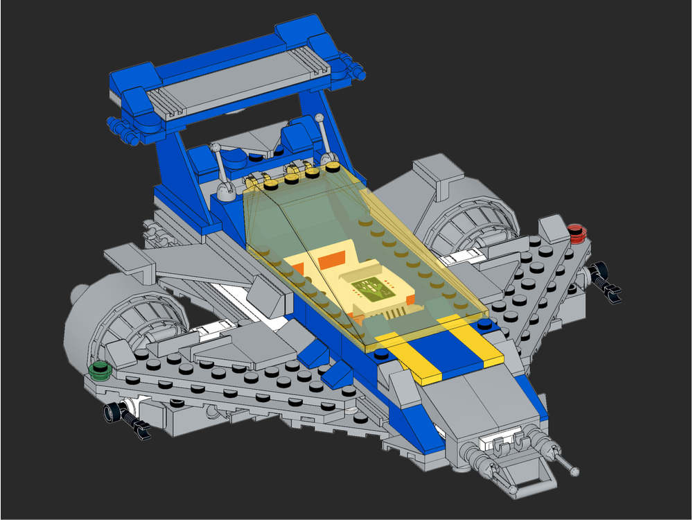 LEGO MOC 10497 Sprinter Twin Engine Add-on for B1 model by crazy8ron ...