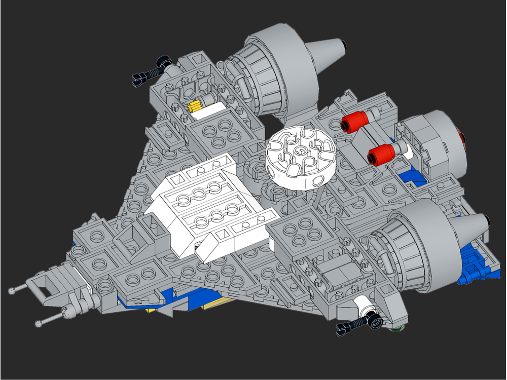 LEGO MOC 10497 Sprinter Twin Engine Add-on for B1 model by crazy8ron ...