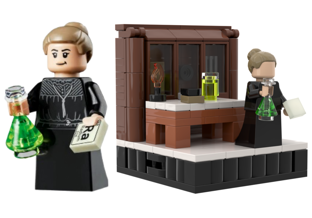 LEGO MOC Maria Skłodowska-Curie "Marie Curie" Minifigure Display ...