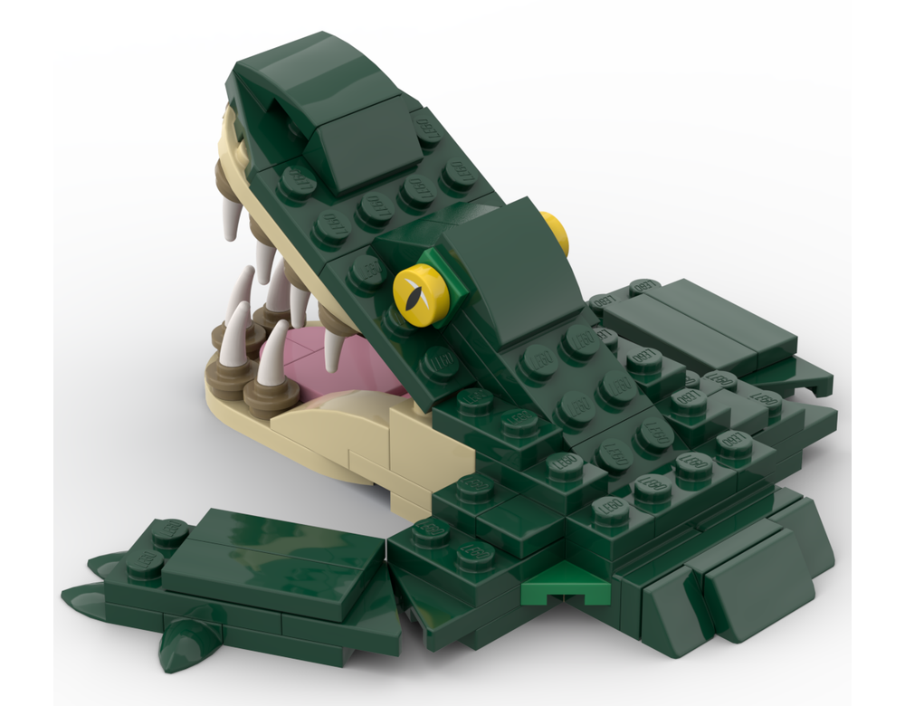 LEGO MOC Bask the Alligator by CommonDescent | Rebrickable - Build with ...