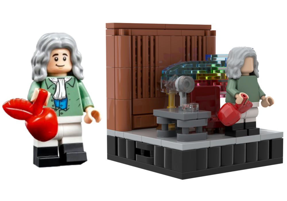 LEGO MOC Isaac Newton Minifigure Display Diorama by OrchardBuilds | Rebrickable - Build with LEGO