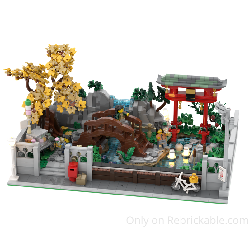 LEGO MOC Torii Gate Gardens by rebelnili | Rebrickable - Build with LEGO