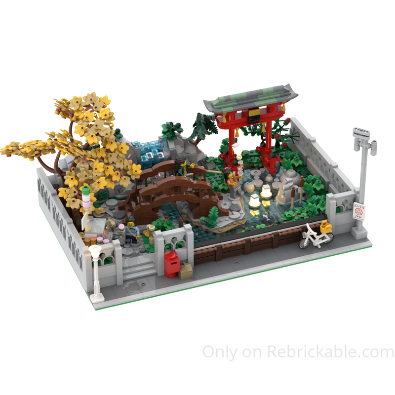 LEGO MOC Torii Gate Gardens by rebelnili | Rebrickable - Build with LEGO