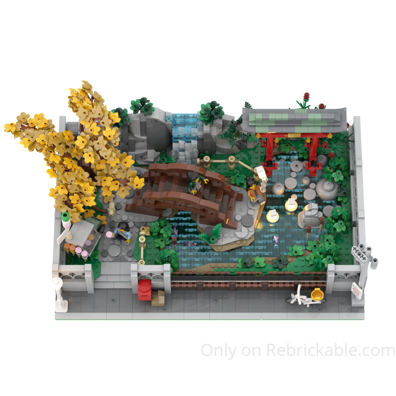 LEGO MOC Torii Gate Gardens by rebelnili | Rebrickable - Build with LEGO