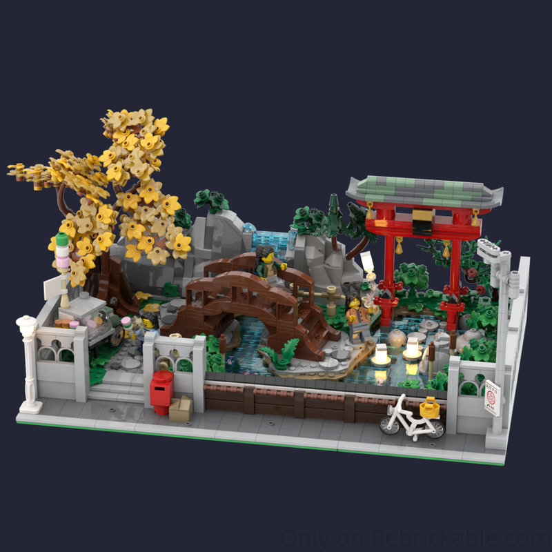 LEGO MOC Torii Gate Gardens by rebelnili | Rebrickable - Build with LEGO