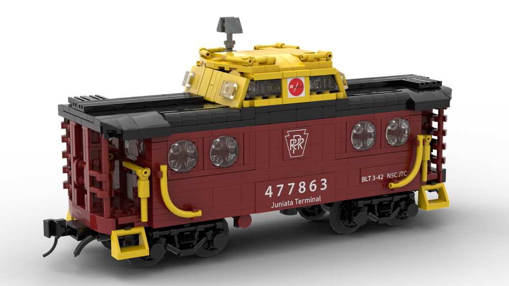 LEGO MOC PRR N5C Caboose (Juniata Terminal) by Yellow.LXF | Rebrickable ...