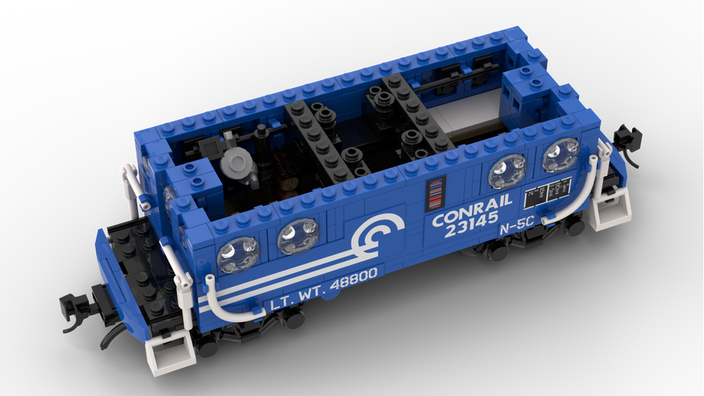 LEGO MOC-209955 Conrail N5C Caboose by Yellow.LXF | Rebrickable - Build ...