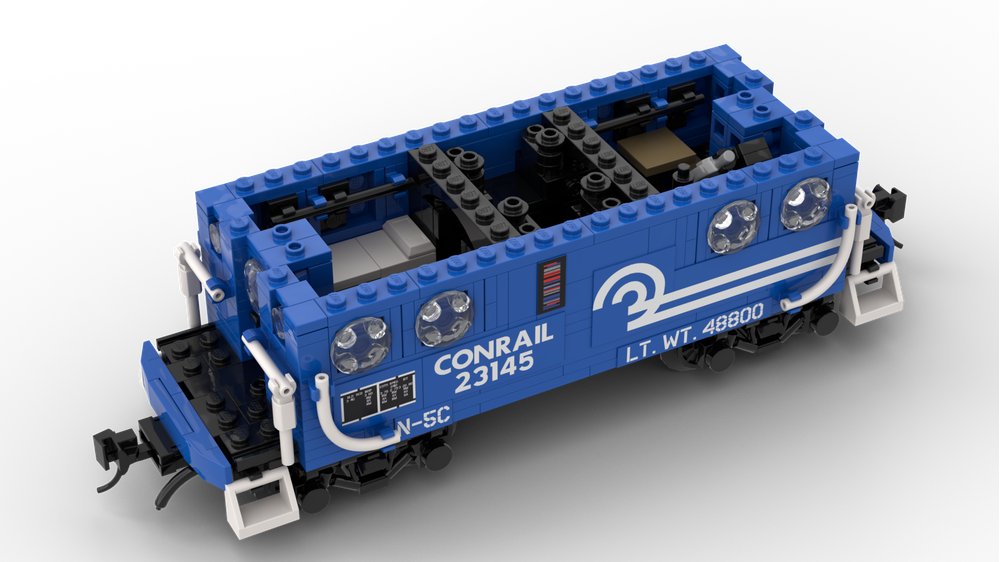 LEGO MOC Conrail N5C Caboose by Yellow.LXF | Rebrickable - Build with LEGO