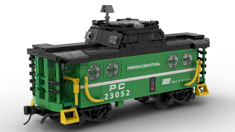 LEGO MOC Penn Central N5C Caboose by Yellow.LXF | Rebrickable - Build ...