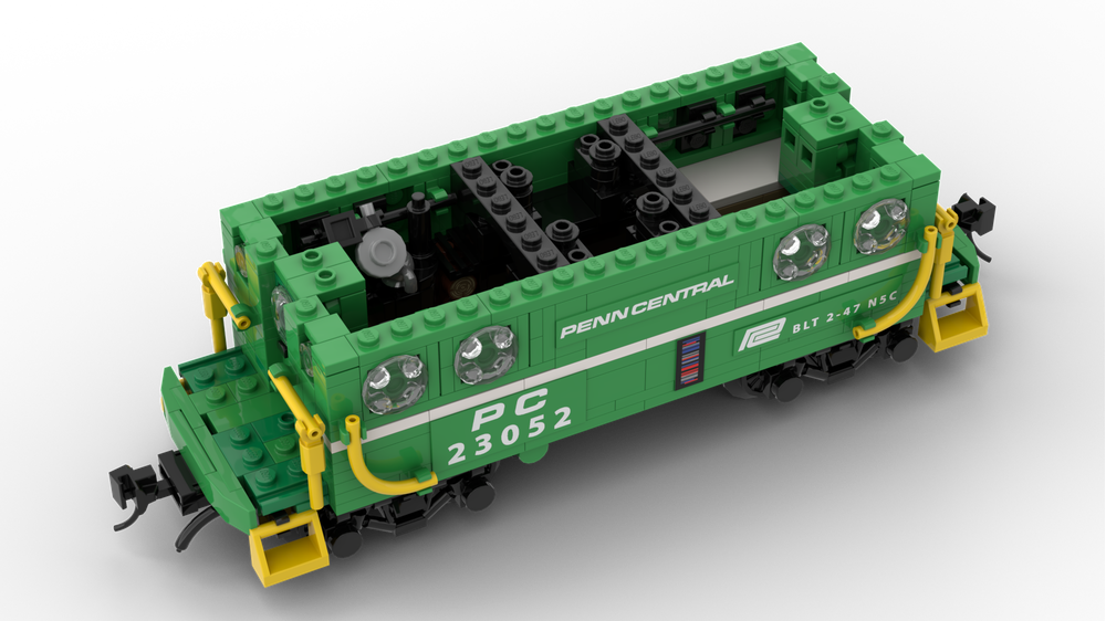LEGO MOC Penn Central N5C Caboose by Yellow.LXF | Rebrickable - Build ...
