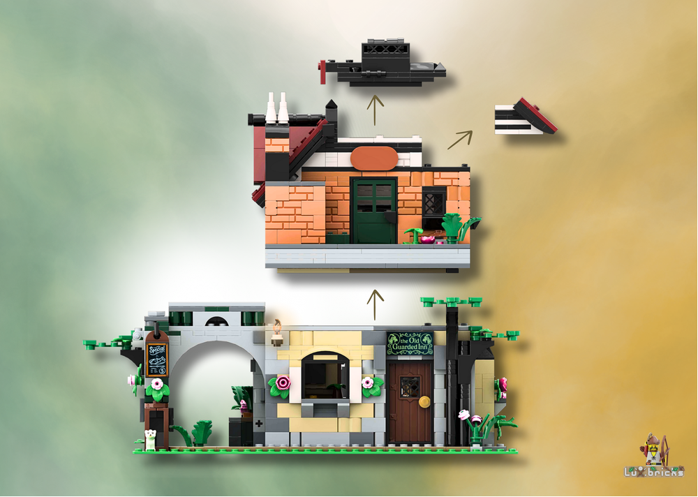 LEGO MOC The Old Guarded Inn (Tudor Corner 10350 Alternate Build) by ...