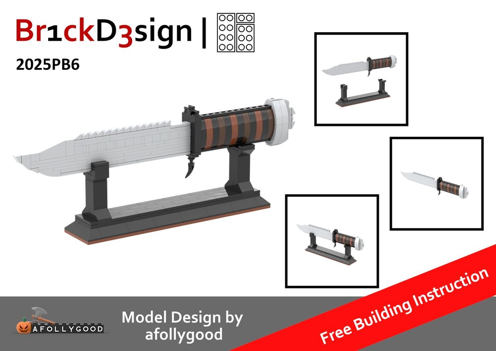 LEGO MOC Survival Knife by Br1ckD3sign | Rebrickable - Build with LEGO