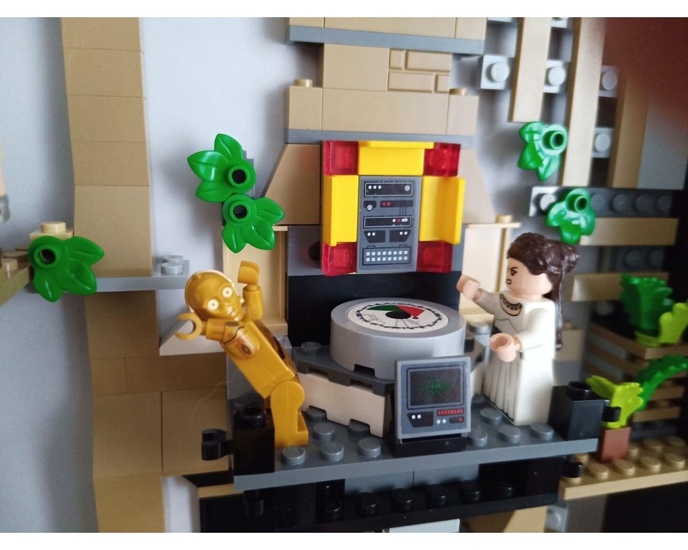 LEGO MOC-210008 Yavin 4 Rebel Base (75365) in IKEA frame Sannahed 50x50 ...