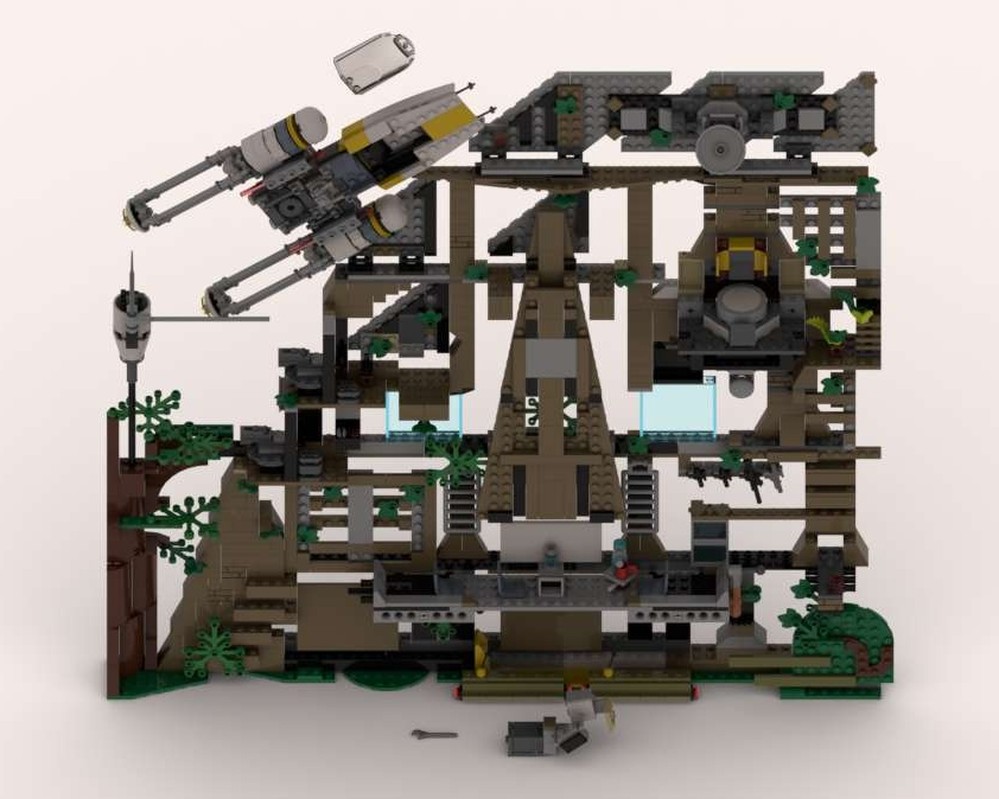 LEGO MOC Yavin 4 Rebel Base (75365) in IKEA frame Sannahed 50x50 by ...