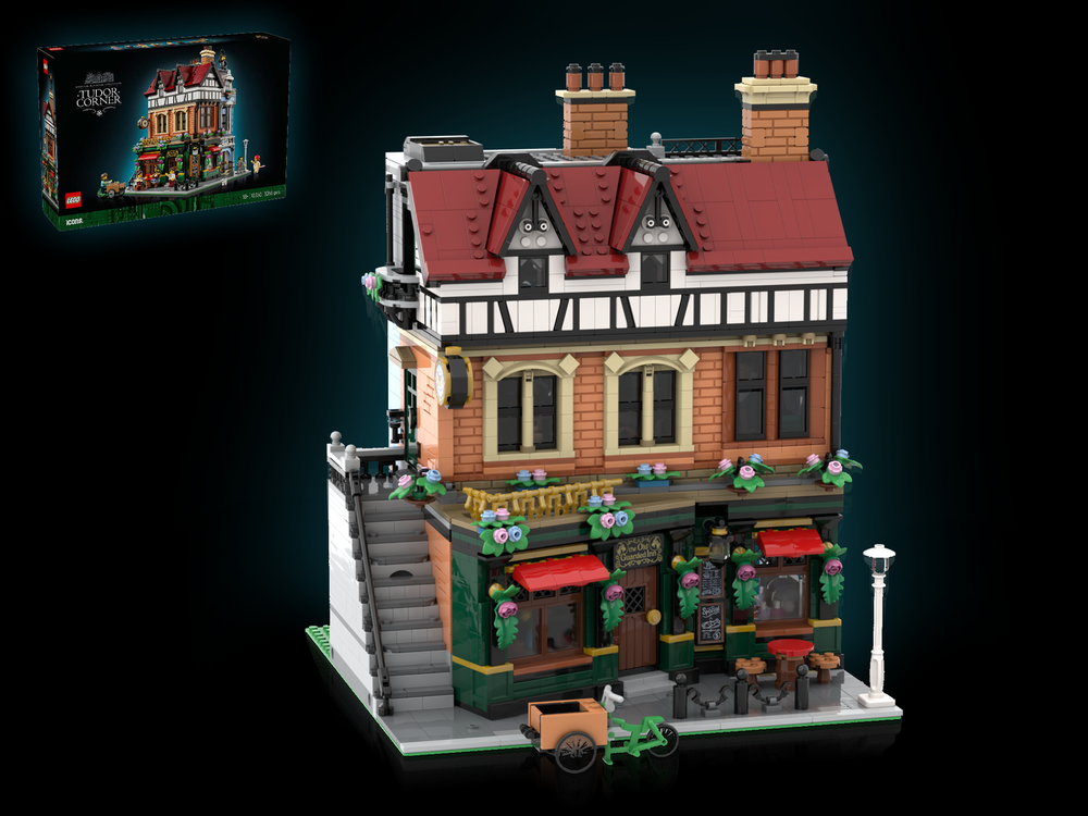LEGO MOC Straight Tudor Inn - 10350 Tudor Corner Alternative Build by PL MOCs | Rebrickable ...