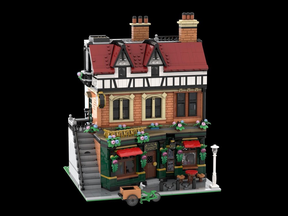 LEGO MOC-210022 Straight Tudor Inn - 10350 Tudor Corner Alternative ...