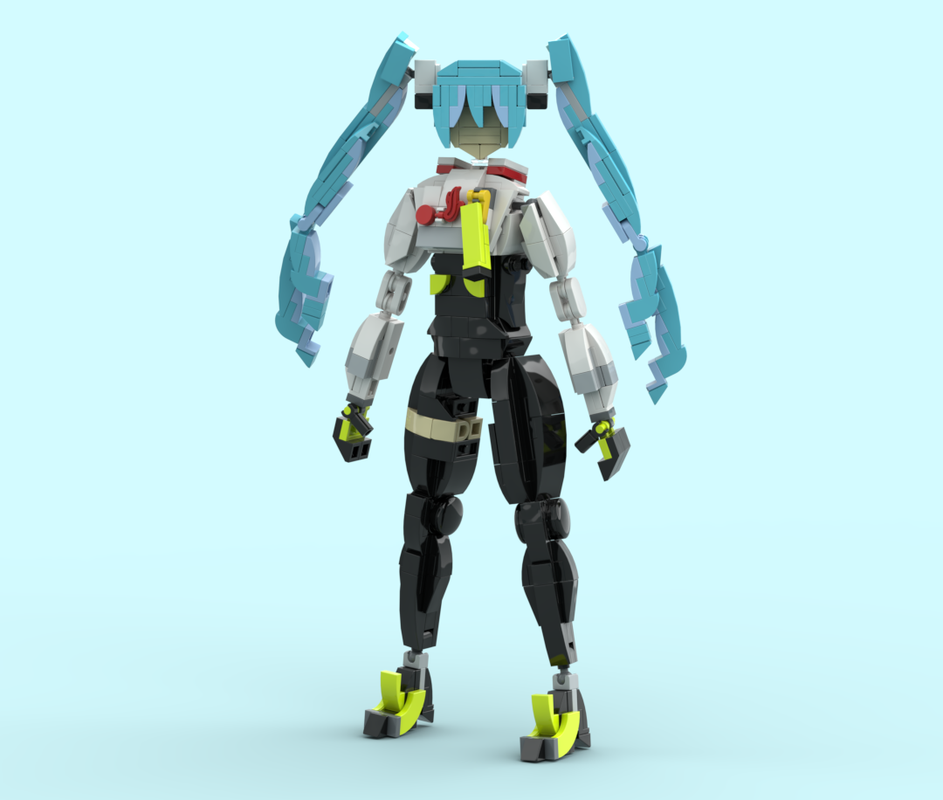 LEGO MOC Hatsune Miku Racing Outfit by Teckbricks | Rebrickable - Build ...