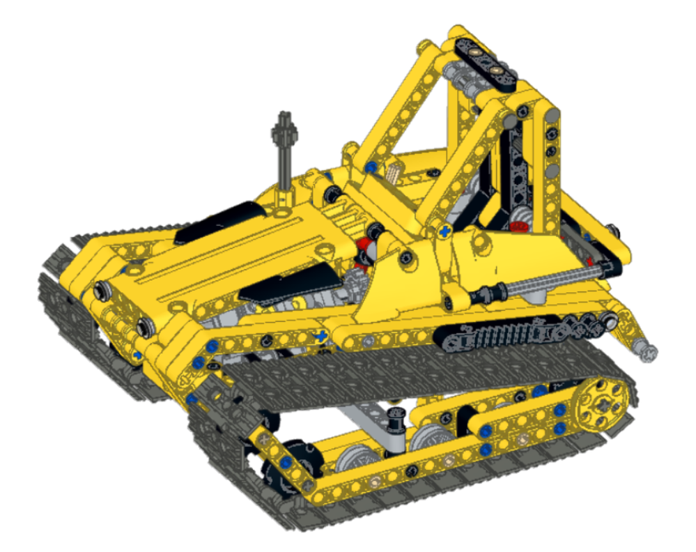 LEGO MOC Snow Groomer - Snowcat (alt . build from 42028 Bulldozer) by ...