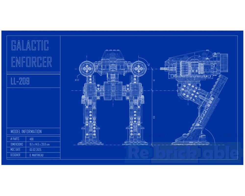 LEGO MOC Galactic Enforcer by GentleEarwig | Rebrickable - Build with LEGO
