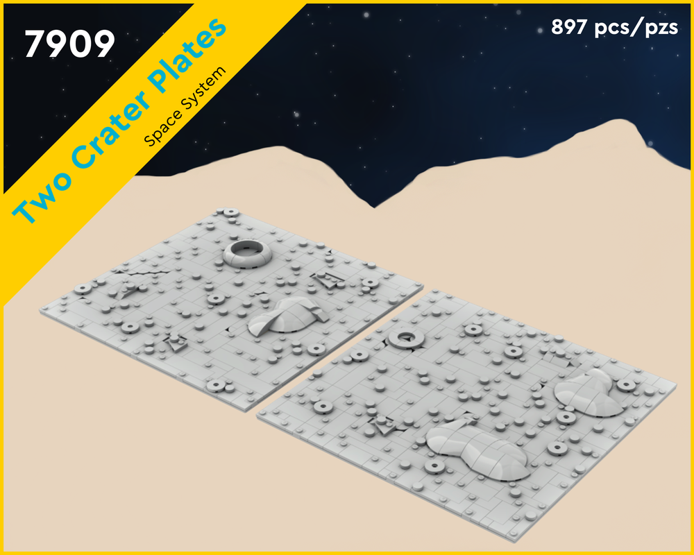 LEGO MOC Two Crater Plates by Tubi_Rock_V | Rebrickable - Build with LEGO