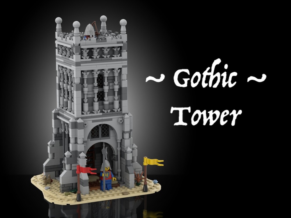 LEGO MOC Gothic Tower - Medieval Village Diorama by Mikey_Brickalloti ...