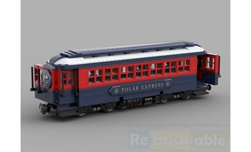 LEGO MOC Polar Express Train by TrainsWithLights | Rebrickable - Build ...