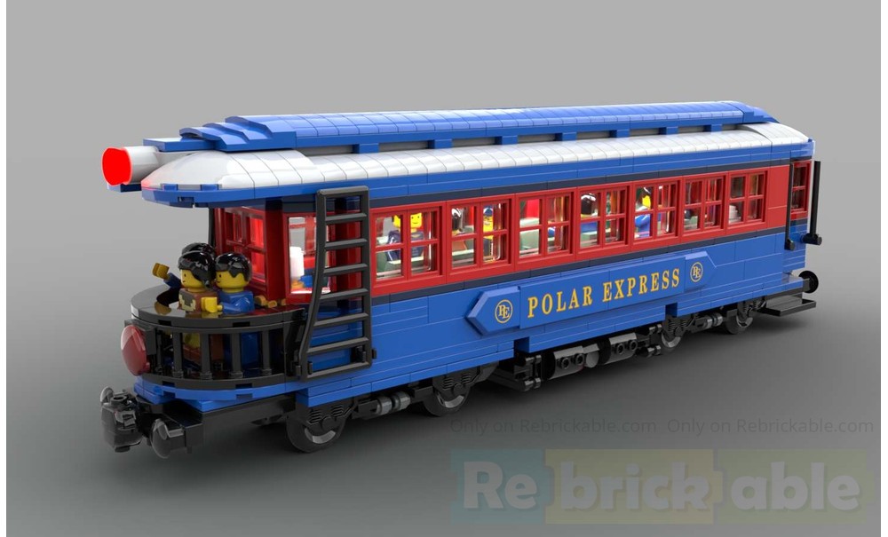 LEGO MOC Polar Express Train by TrainsWithLights | Rebrickable - Build ...