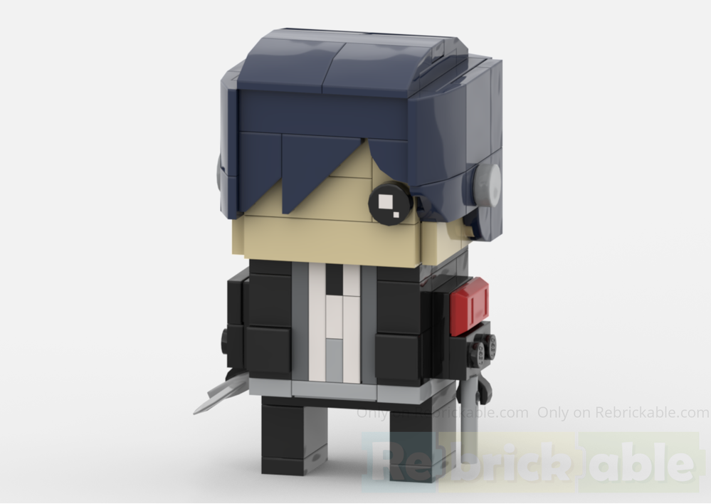 LEGO MOC Persona 3 Reload Protagonist BrickHead by GoldengamerLego ...