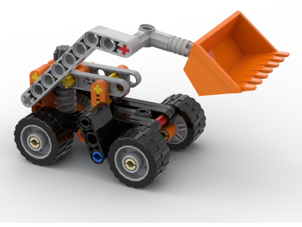 LEGO MOC 30710 Telehandler by A_Dilophosaurus | Rebrickable - Build ...