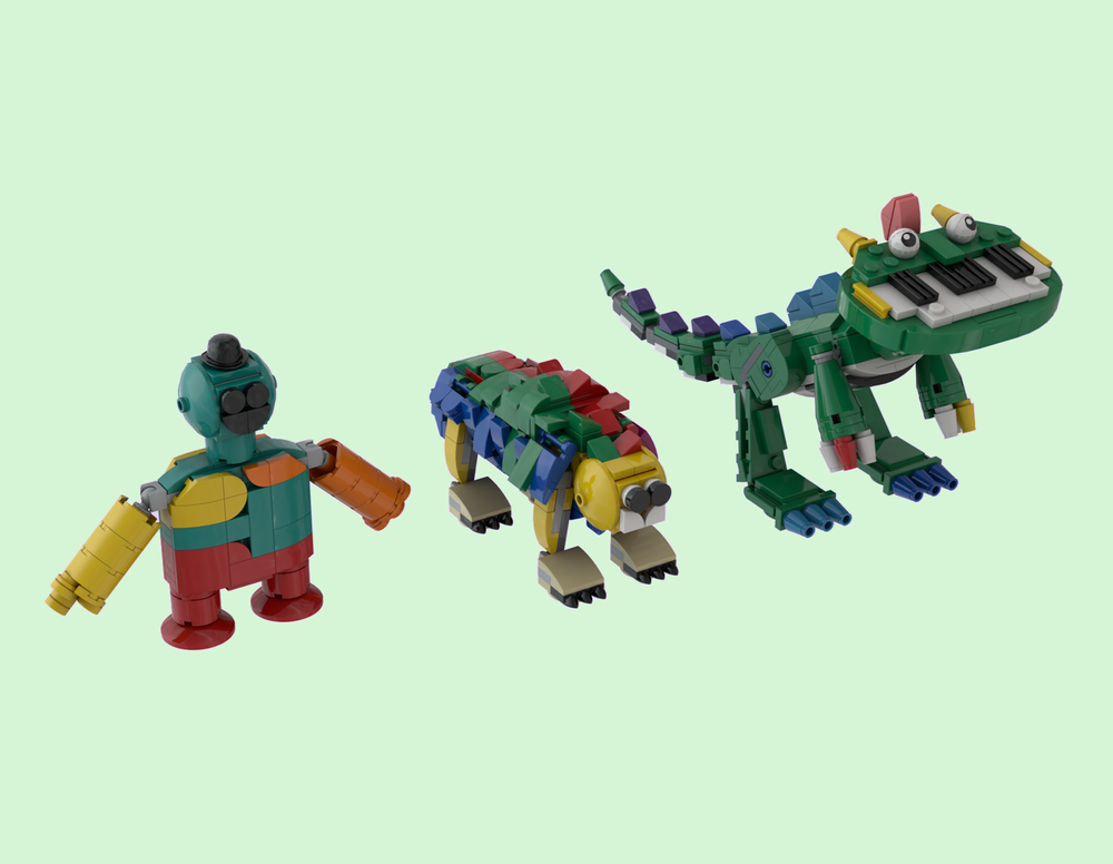 LEGO MOC-210087 Poppy's Playtime Trio by RepublicStuds | Rebrickable ...