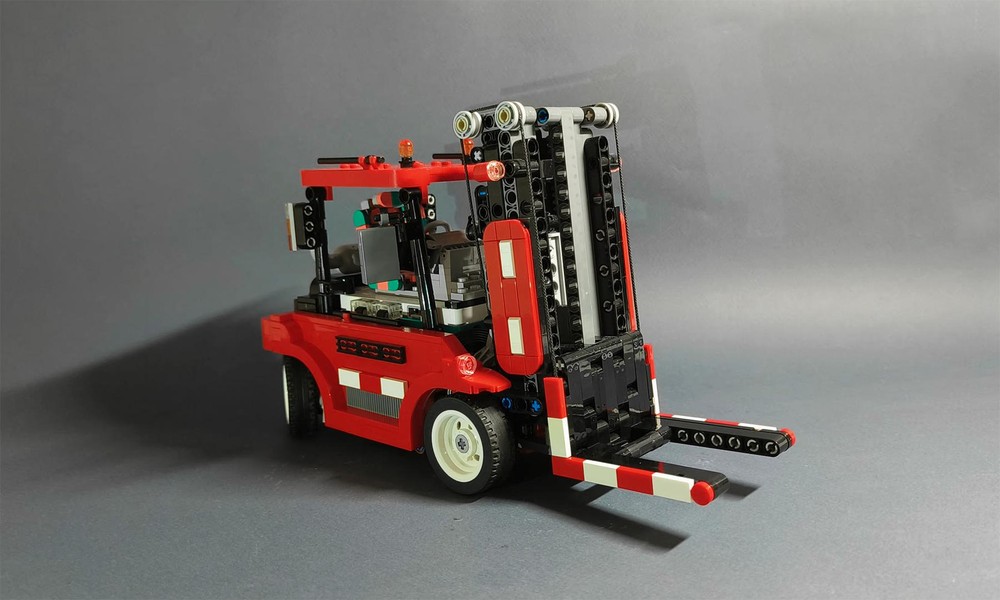 Lego Moc Forklift By Ikorgik Rebrickable Build With Lego