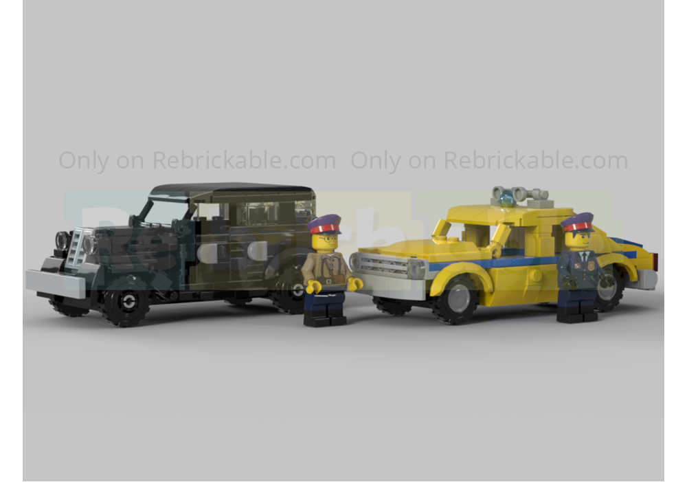 LEGO MOC-210120 GAZ-24 Traffic Police by GreeneBricks | Rebrickable ...