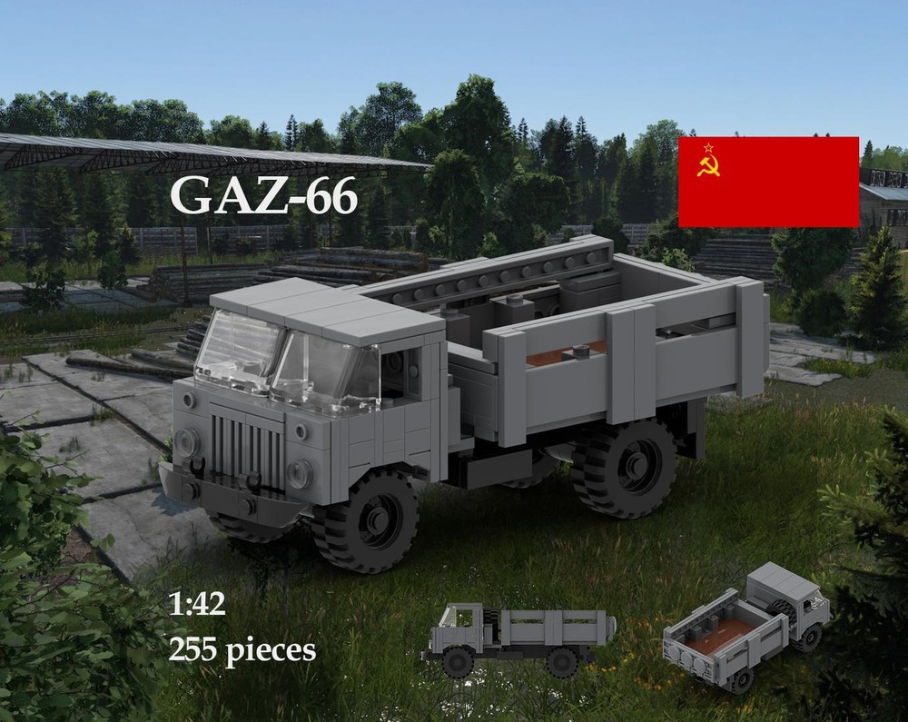 LEGO MOC GAZ-66 Truck by Romgen | Rebrickable - Build with LEGO