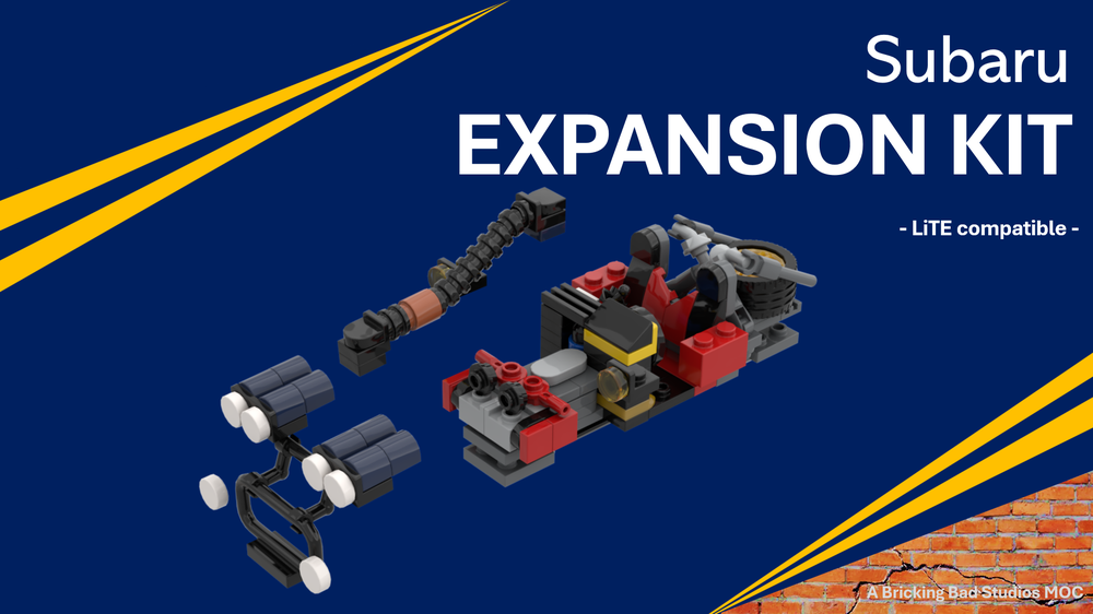 LEGO MOC Subaru series expansion KiT (Pack of KiTs: 3, 4, 5 and 6, plus ...