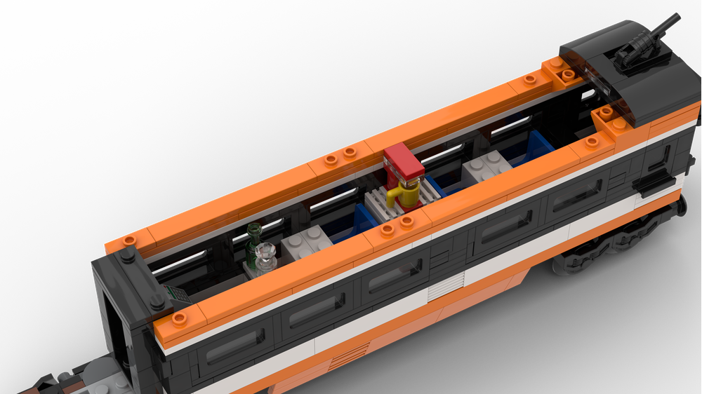 LEGO MOC Car mod for 10233 Horizon Express (Roof, Doors, Stability) by ...